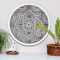 Carved Wood Round Panel for Wall - A Unique and Elegant Addition to ...