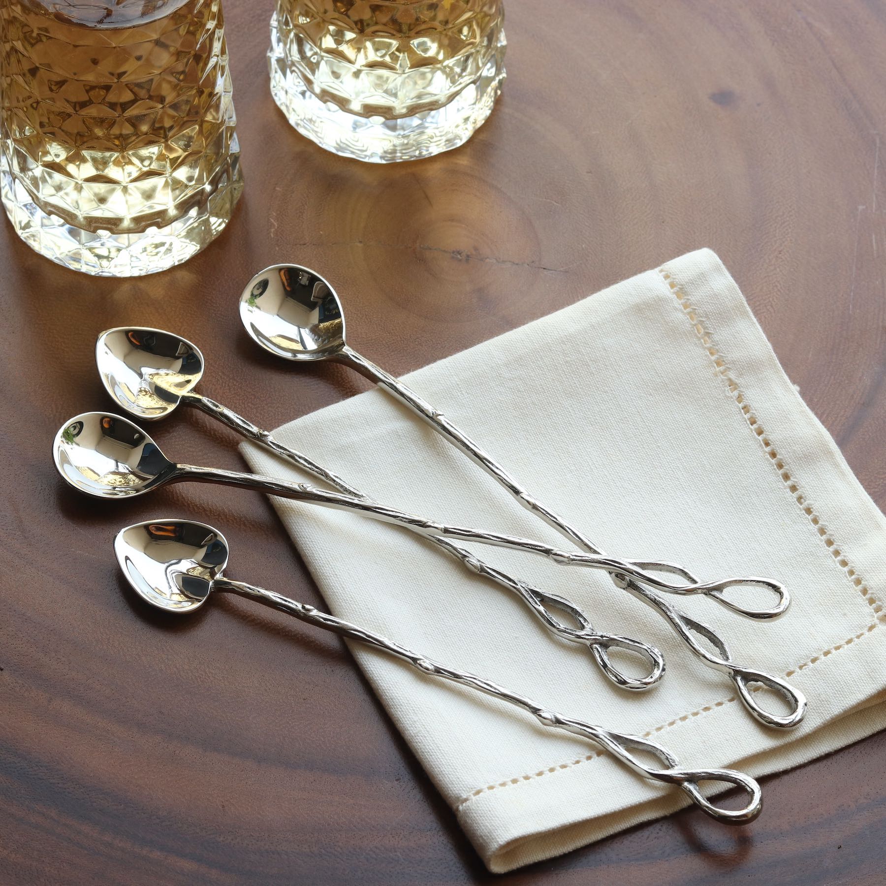 Silver Stirring Spoon Set of 4 – Mora Taara